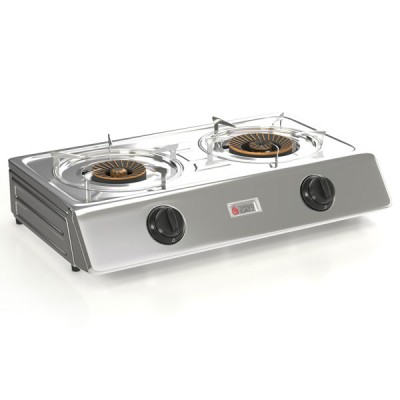 Κουζινάκι χαμηλής πίεσης KS 2S υγραερίου LPG G30 / G31 INOX με αυτόματη ...
