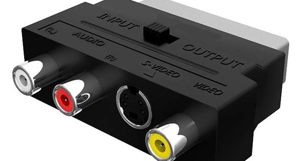 Αντάπτορας POWERTECH CAB-S011 SCART σε audio/video & S-Video