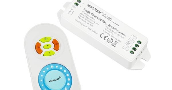 Ασύρματο dimmer led μονόχρωμης ταινίας 12Α DC 12V/122W 24W/288W IP20