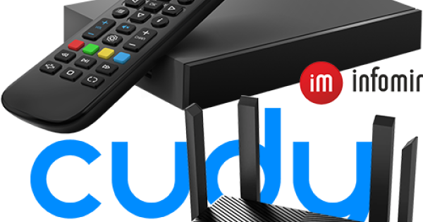 Set-top box MAG540 & router WIFI 6 διπλής ζώνης WR3000 CUDY 4K