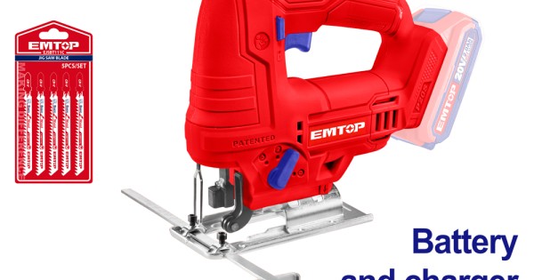 EMTOP BRUSHLESS ΣΕΓΑ EMTOP 20V ΜΕ 5 ΛΕΠΙΔΕΣ ELGS206501